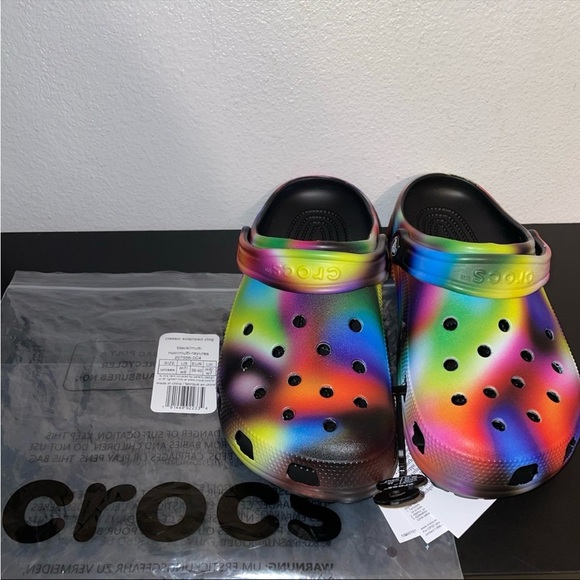 CROCS | Shoes | Crocs Classic Marble Swirl Solarized Clog | Poshmark